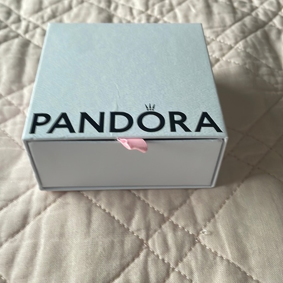 Pandora | Jewelry | Pandora Heart Diamond Necklace Never Worn Straight ...
